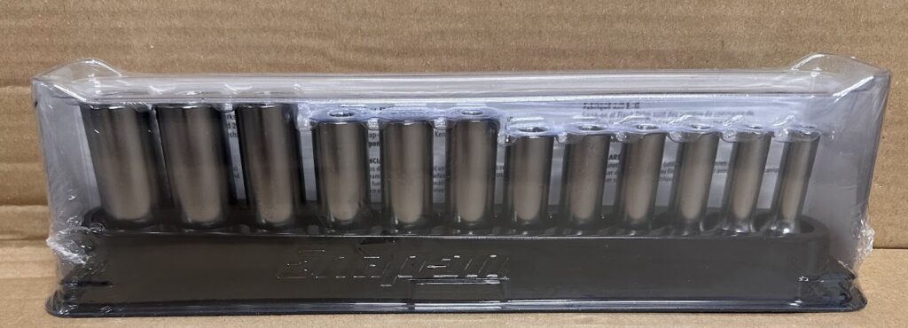 Snap-On 212SFSMY 12 Piece Metric Deep Socket Set - WAREHOUSE RETURNS